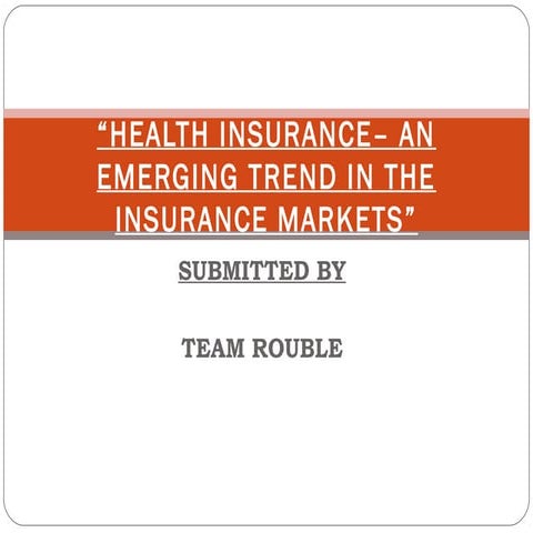 Health Insurance Presentation | PPT