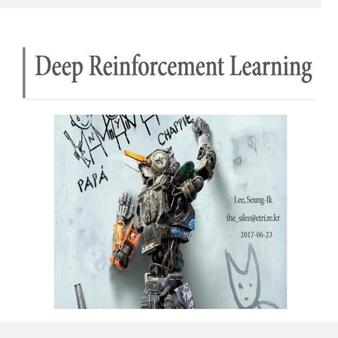Deep Reinforcement Learning With Atari And Alphago Ppt