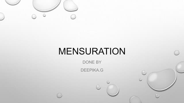 SURFACE AREA AND VOLUME | PPTX