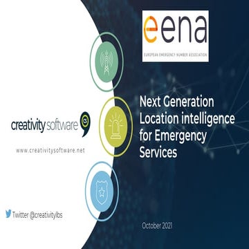EENA 2021: Location in Next Generation Emergency Communications (2/3) | PDF