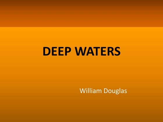 Deep water - CLASS 12 (ENGLISH) | PPTX | Diving | Sports