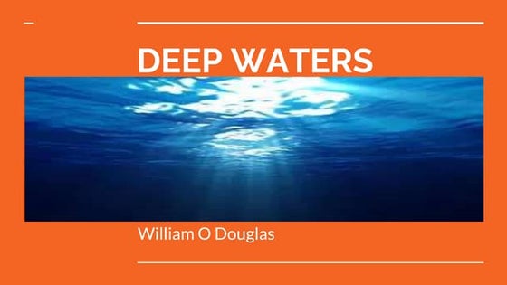 Deep water - CLASS 12 (ENGLISH) | PPTX | Diving | Sports