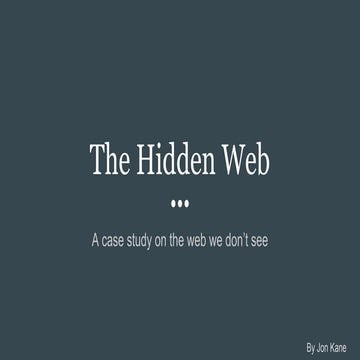 The Hidden Web | PDF