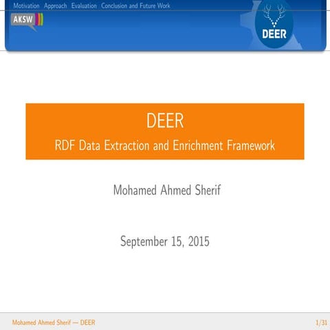 DEER - RDF Data Extraction and Enrichment Framework | PDF