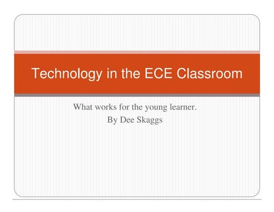 Teaching Young Children With Technology | PPT