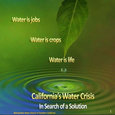 The Central Valley Project Slideshow: Building California | PPTX