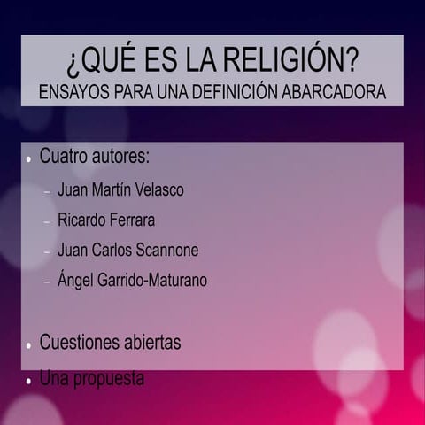 qué es la religión | PPTX