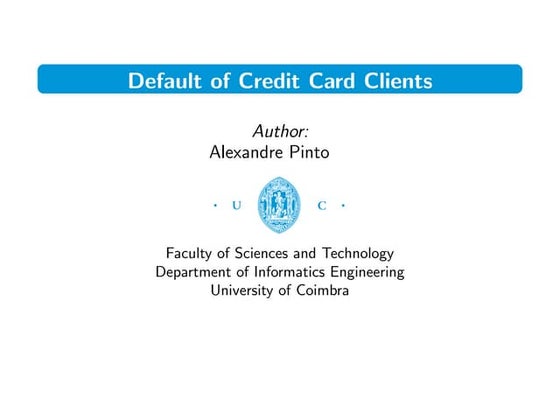 Default payment prediction system | PPT