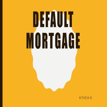 Default mortgage | PPTX