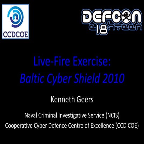 Defcon 18-geers-baltic-cyber-shield | PDF