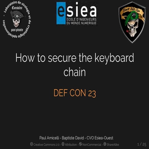 DEF CON 23 - Paul Amicelli and David Baptiste - how to secure the ...
