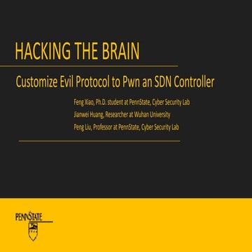 HACKING THE BRAIN: Customize Evil Protocol to Pwn an SDN Controller | PDF | Computer Networking ...