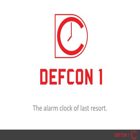 Defcon1 - Philly Startup Weekend 5.0 | PPT