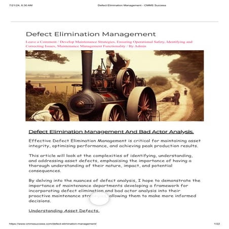 Defect Elimination Management - CMMS Success.pdf