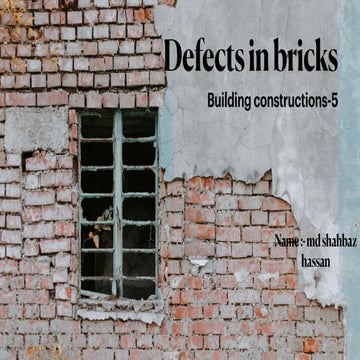 Defects in brick | PPT