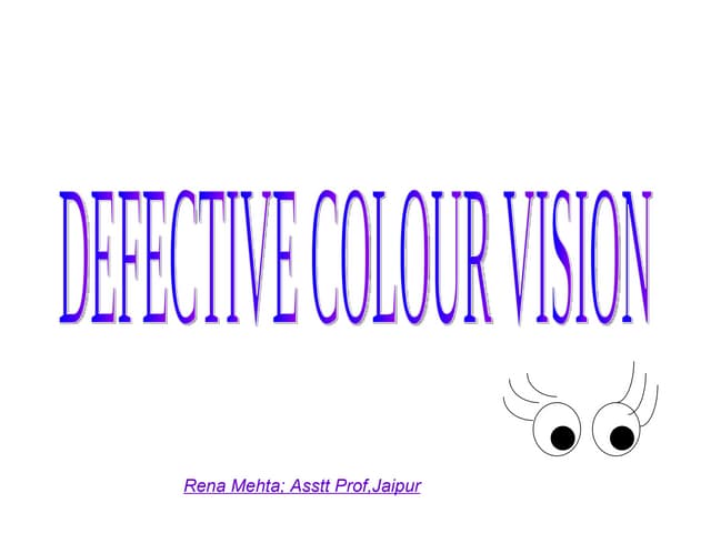 Physiology of colour vision | PPTX