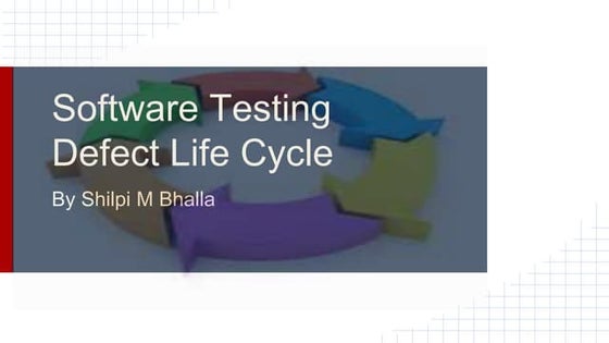 Software Testing Defectbug Life Cycle Complete Flow Chart Of Defect States Pdf