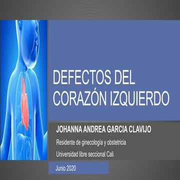 Defectos del corazon izquierdo en atencion prenatal | PPTX