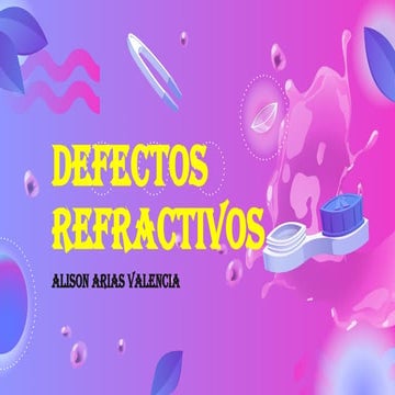 defectos refractivos de los ojos en oftalmología | PPTX