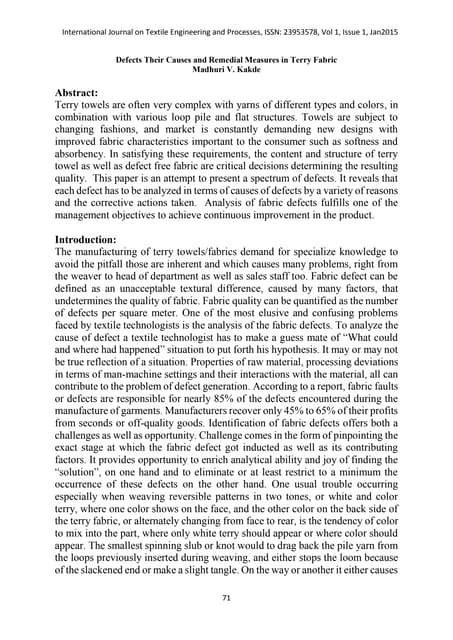 Defects of sewing | PDF | Needlework | Arts and Crafts