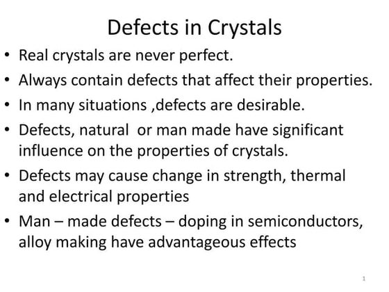 Crystal defect | PPT