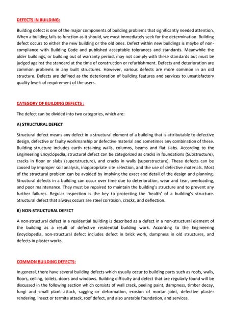 Building Failures and its Causes- Theory of structures | PPTX