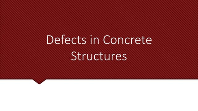 Causes of deterioration of concrete structures | PPTX