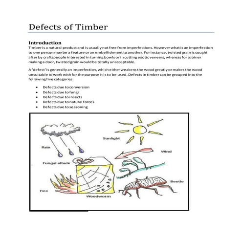 Defects in wood | PPTX
