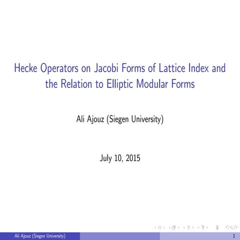 Hecke Operators On Jacobi Forms Of Lattice Index And The Relation To