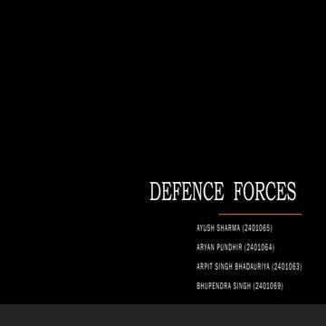 India Defence System | PPTX