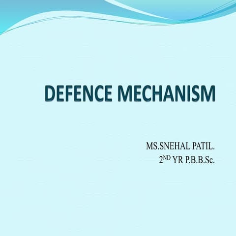 Defence mechanism | PPTX