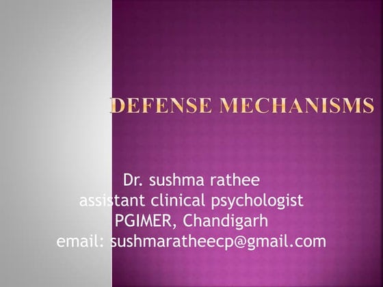 Defense mechanisms | PPT