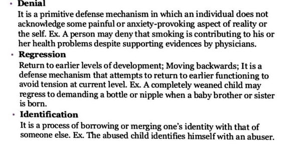 Regression Defense Mechanism Exploring The Unconscious Defense