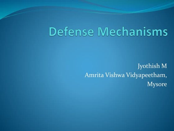 Defense mechanism | PPT
