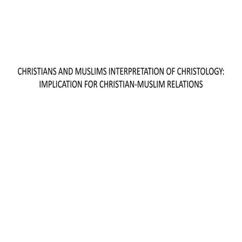 Christology argument Presentation ppts.. | PPT