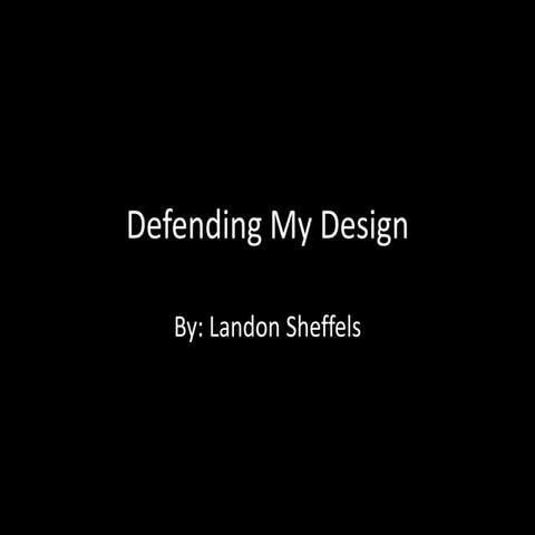 Defending My Logo and Poster design | PPT