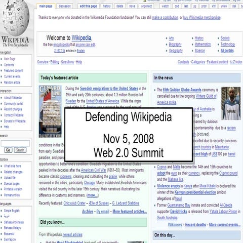 Defending Wikipedia 2 | PPT