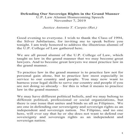 Defending Our Sovereign Rights in the Grand Manner | PDF