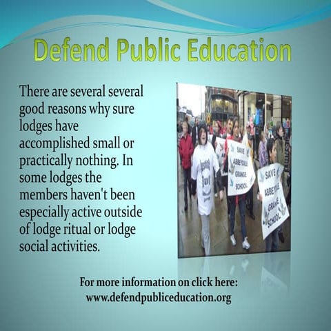 Defend public education | PPT