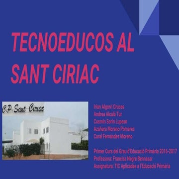 Defensa del projecte de tic. | PPTX