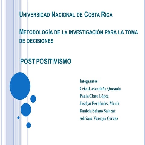 Postpositivismo | PDF