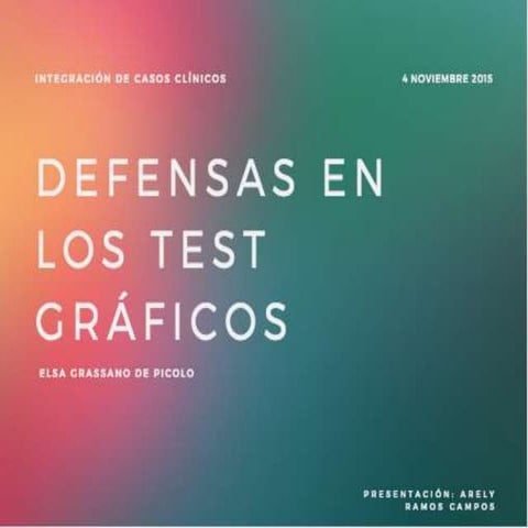 Defensas en los test gráficos | PPTX