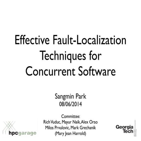 Effective Fault Localization Techniques For Concurrent Software Ppt 6150