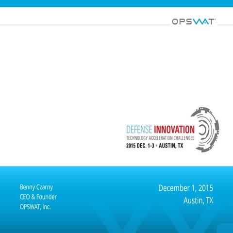 Defense Innovation Summit | PDF | Technology & Computing