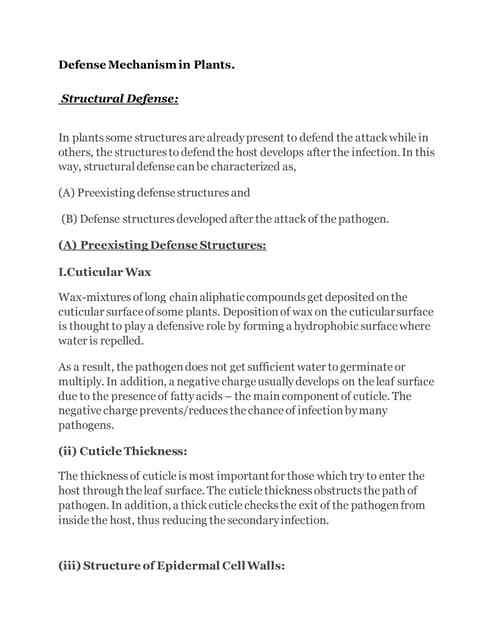 Plant resistance mechanism | PPTX