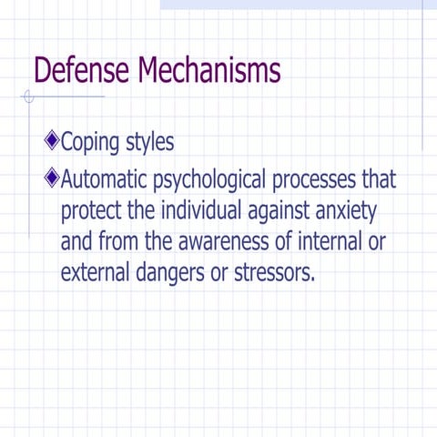 Defense mechanisms | PPT