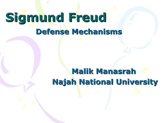 Ego defense mechanism | PPT