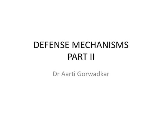 Freud’s defense mechanisms | PPT | Science