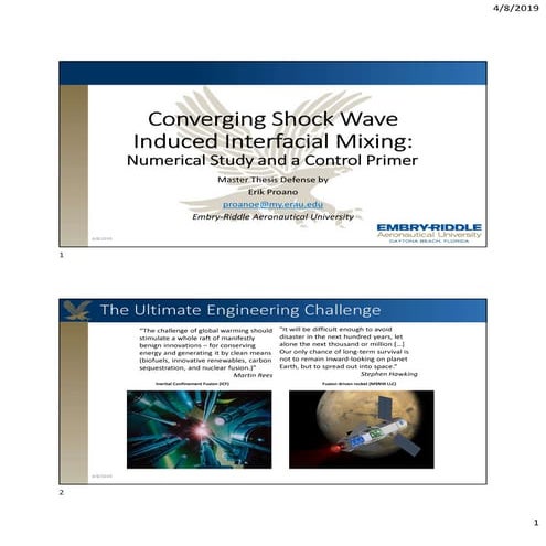 Converging Shock Wave Induced Interfacial Mixing | PDF