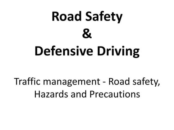 Safe Driving | PPT